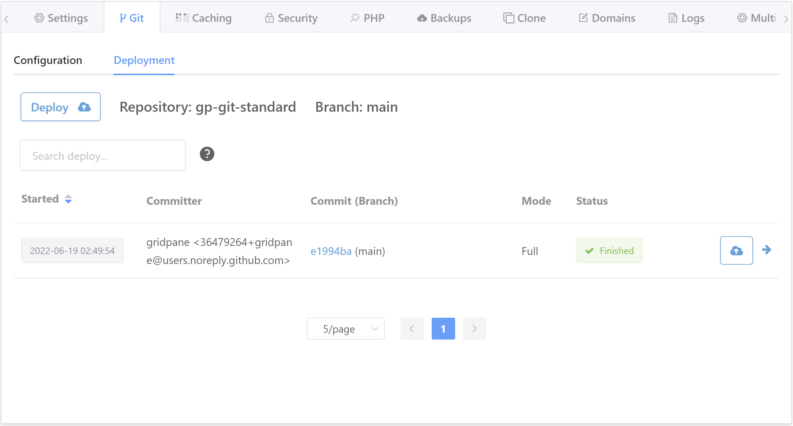 Using The Gridpane Git Integration Gridpane